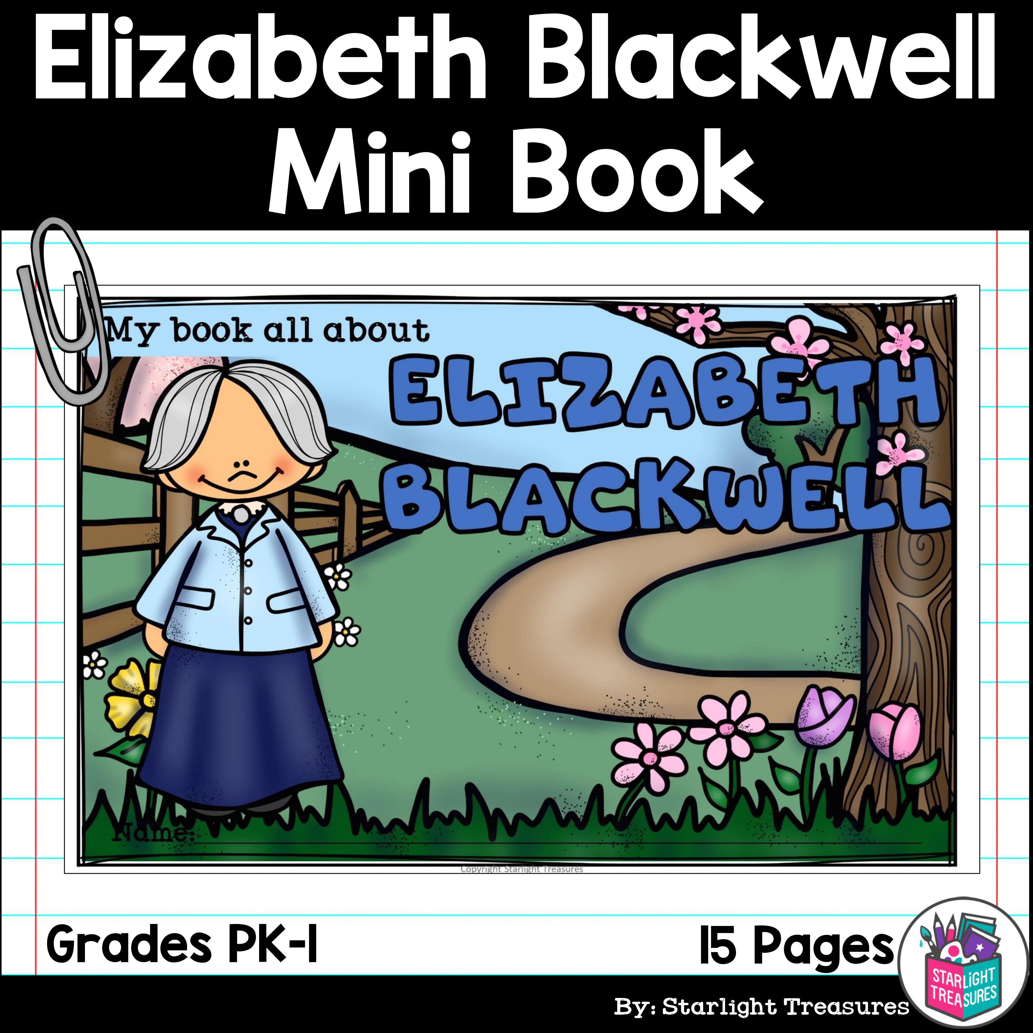 Elizabeth Blackwell Mini Book for Early Readers- Women's History Month ...