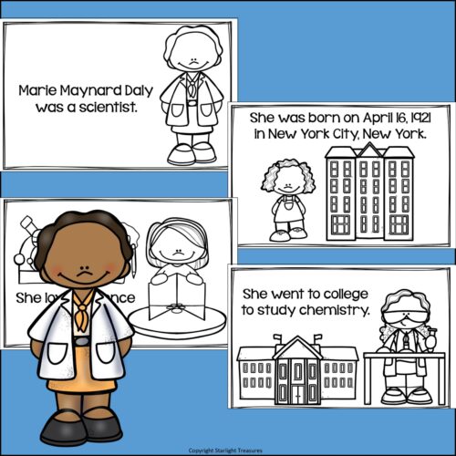 Marie Maynard Daly Mini Book for Early Readers- Women's History Month ...