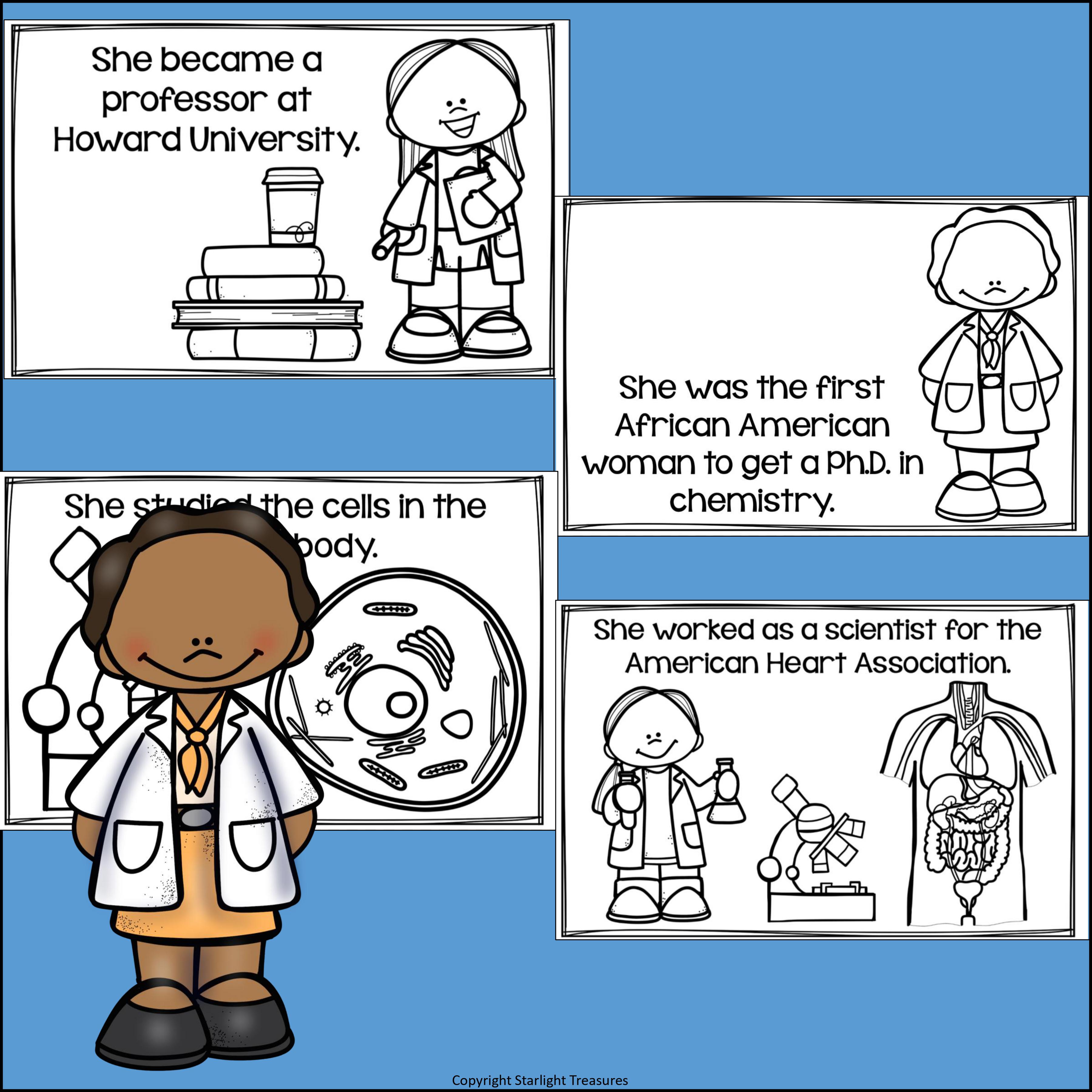 Marie Maynard Daly Mini Book for Early Readers- Women's History Month ...