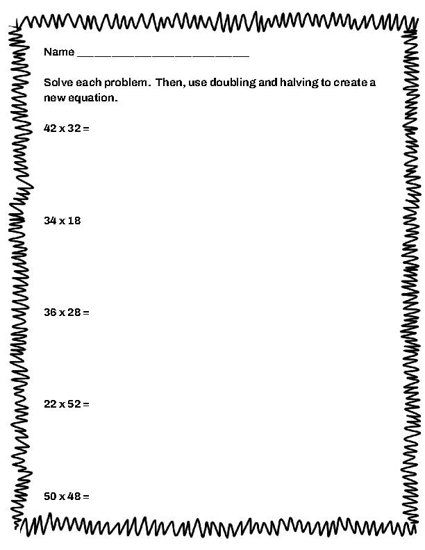 MULTIPLICATION & DIVISION PRACTICE WORKSHEETS - Classful