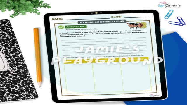 Ethnic Contributions to America Activity & Answer Key 3rd Grade Social ...