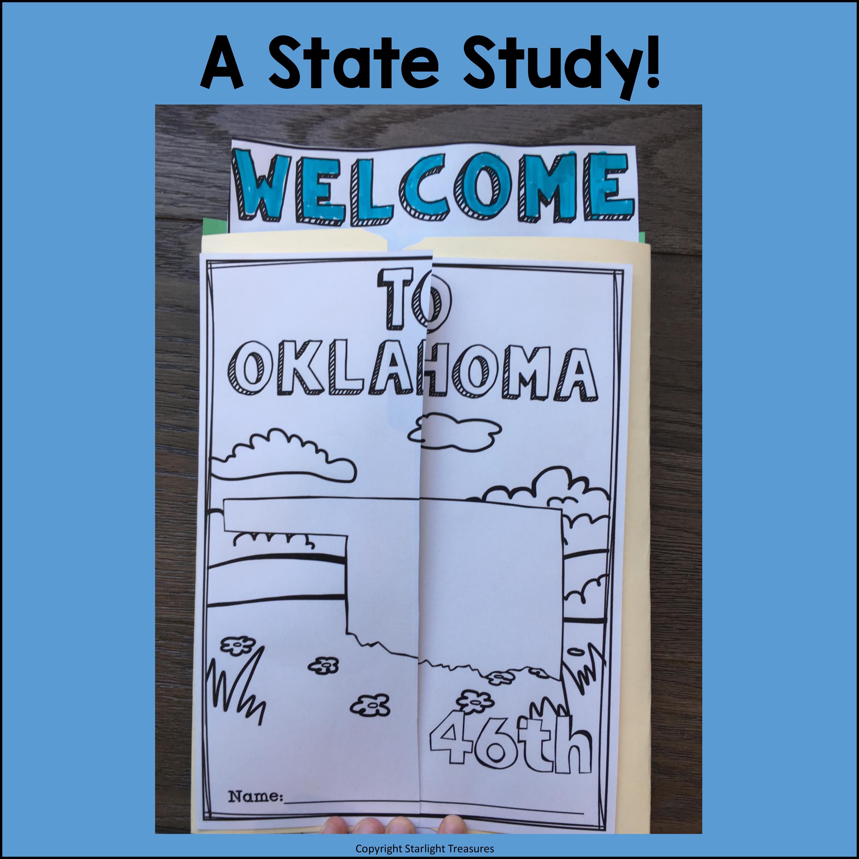 Oklahoma Lapbook for Early Learners - A State Study - Classful