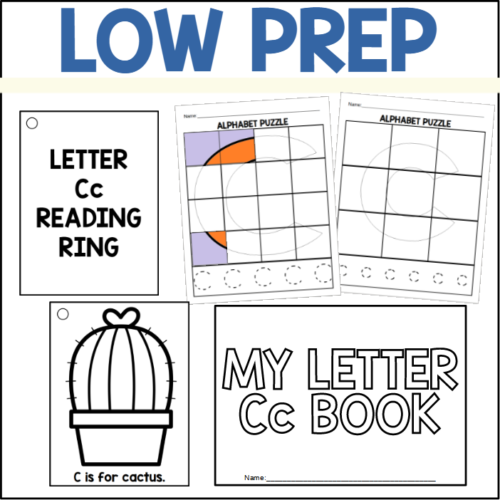 Letter C Worksheets for Letter Recognition and Beginning Sounds - Classful