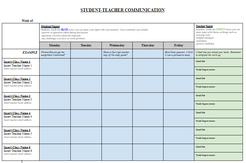 Student-Teacher Communication - Classful