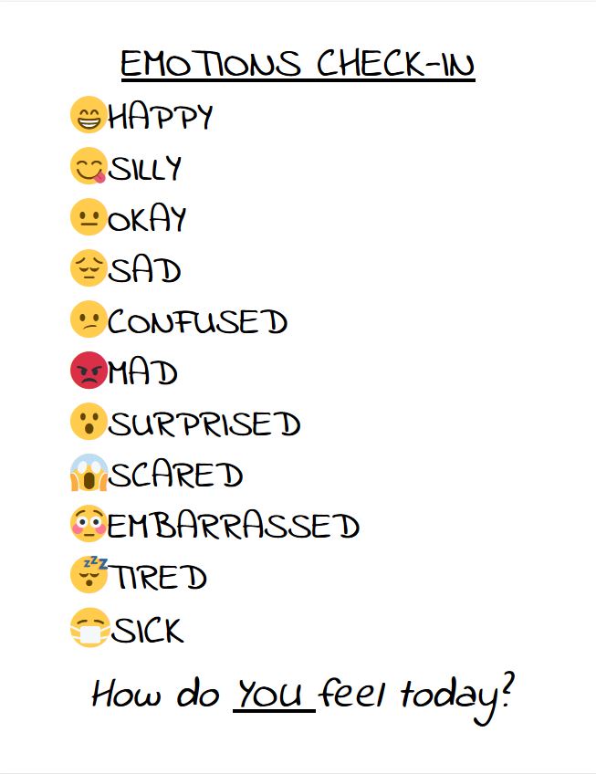 Emoji Emotions Check-In - Classful