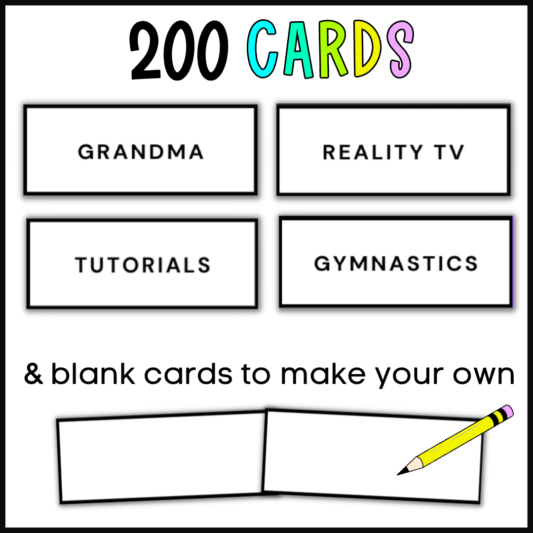 AVID Team Building Public Speaking Card Game Activity for Fun ...