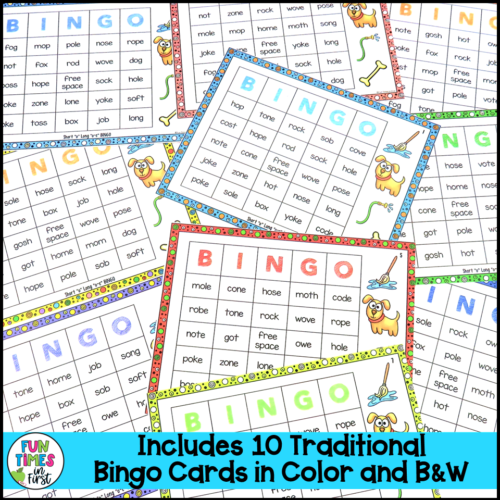 Long and Short Vowel BINGO Games | Short o vs Long o-e | No Prep ...