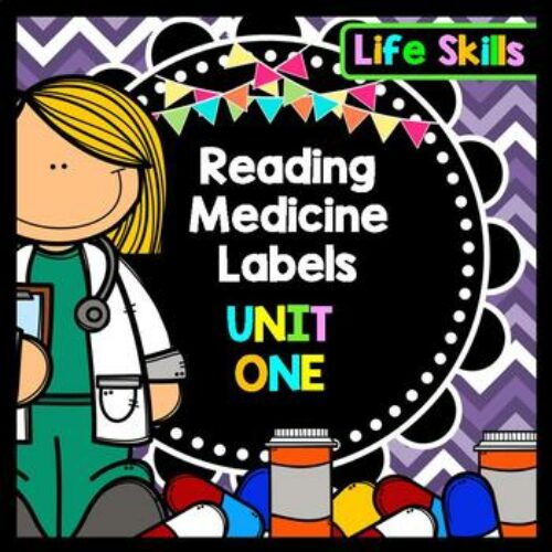 Life Skills - Special Education - Medicine Labels - Reading - Writing ...