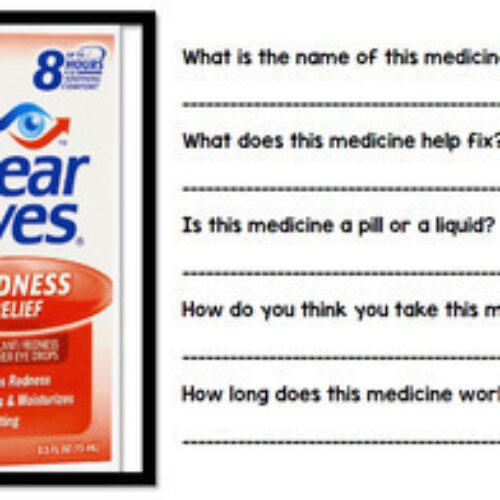 Life Skills - Special Education - Medicine Labels - Reading - Writing ...