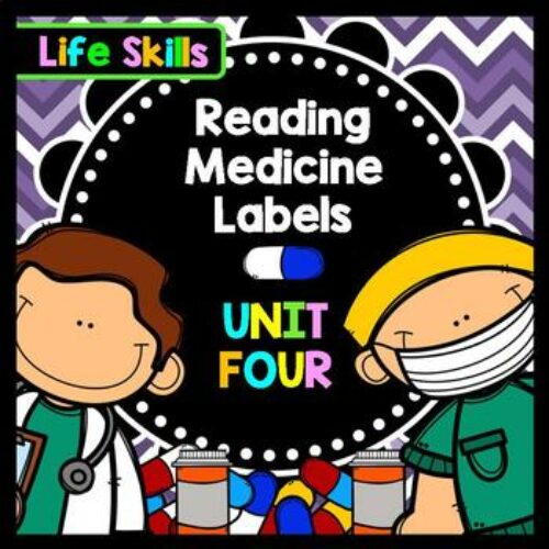 Life Skills - Special Education - Medicine Labels - Reading - Writing ...