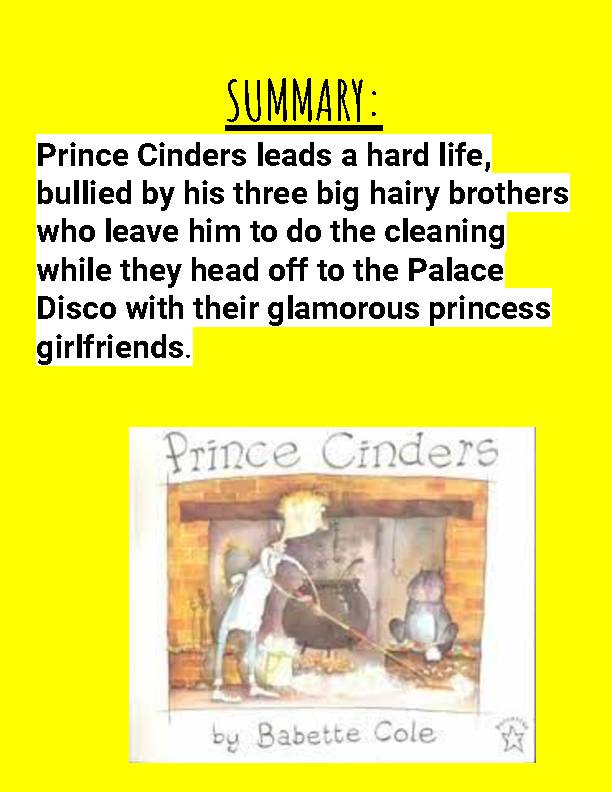 PRINCE CINDERS READING LESSONS & ACTIVITIES - Classful