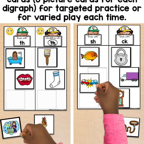Beginning & Ending Digraphs sh th ch wh ck Activities Bundle - Classful