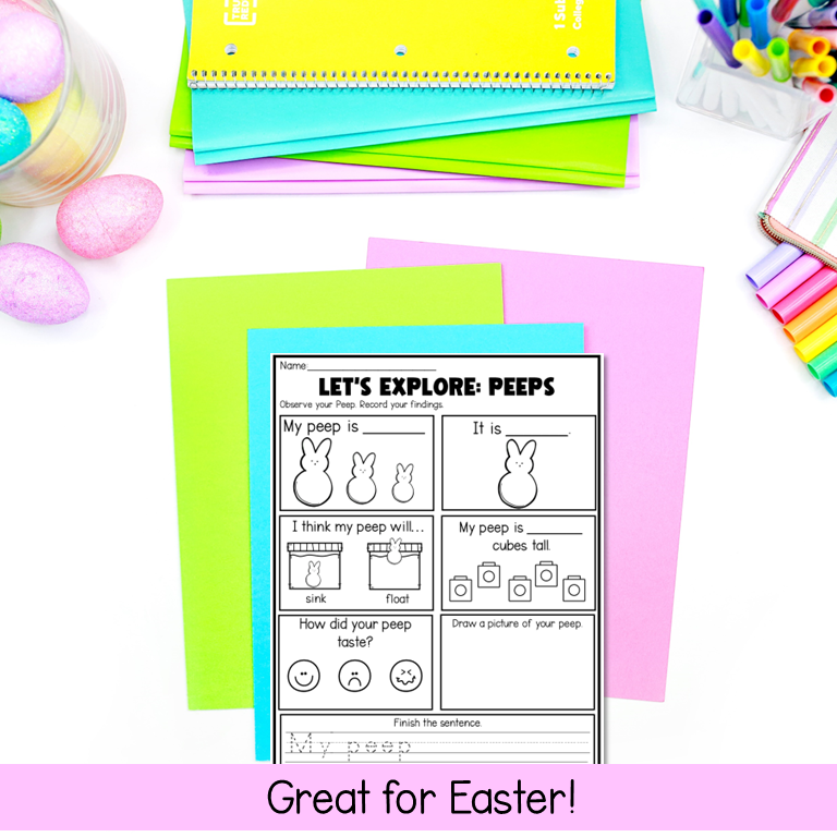 Let's Explore Peep Hands-On Science Investigation Preschool ...