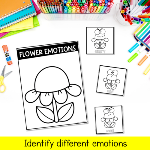 Year Long Play Dough Emotion Mats for Preschool and Kindergarten - Classful