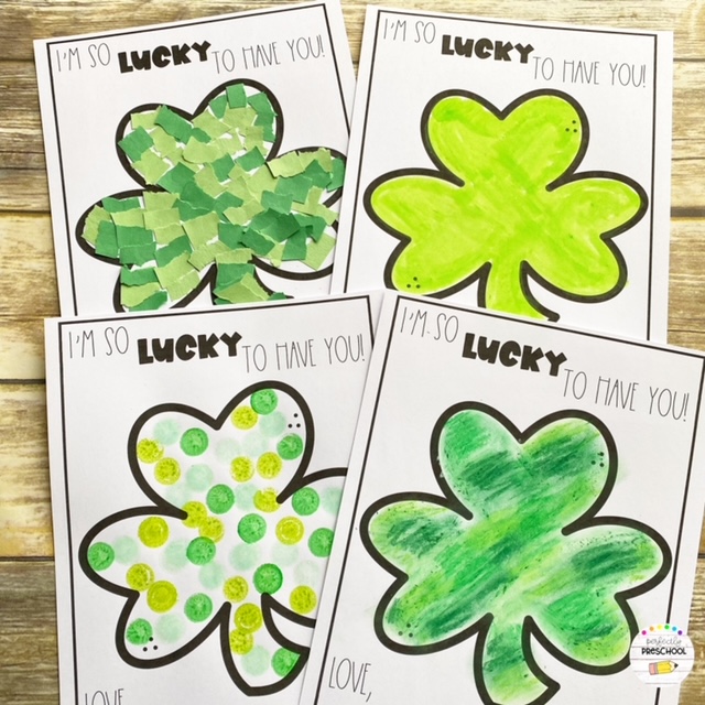 St. Patrick's Day Shamrock Fine Motor Craft for Preschool, Pre-K ...