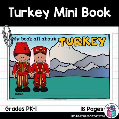 Turkey Mini Book for Early Readers - A Country Study - Classful