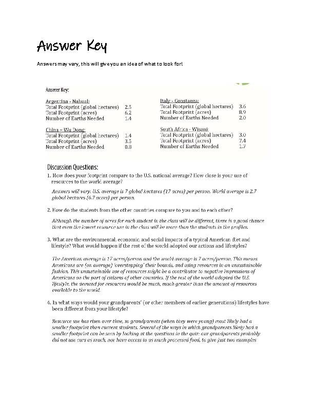 Ecological Footprint- At Home Science STEM Activity or Digital Learning ...