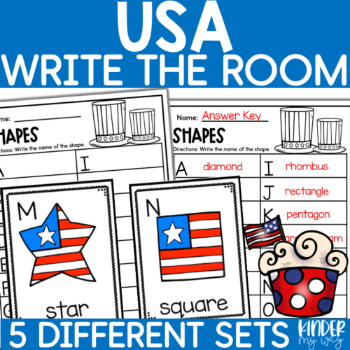 Math and Literacy Center Activites for Kindergarten Write the Room ...