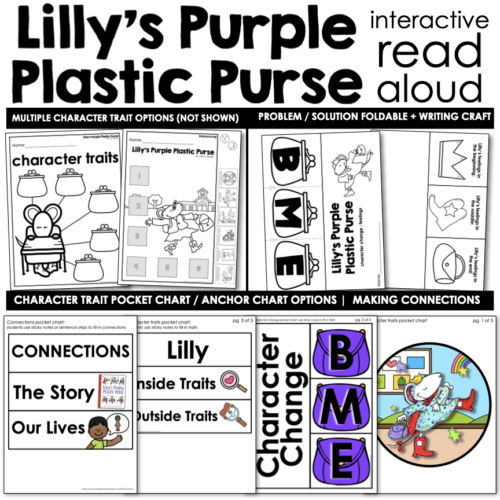 Lilly's Purple Plastic Purse Read Aloud + Sequencing Craft | RETELL ...