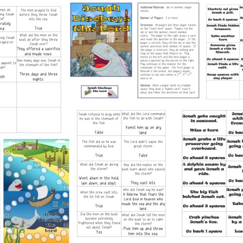 Jonah and the Big Fish Game - Classful