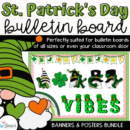 St. Patrick's Day Bulletin Board Kit BUNDLE | March Editable Bulletin ...