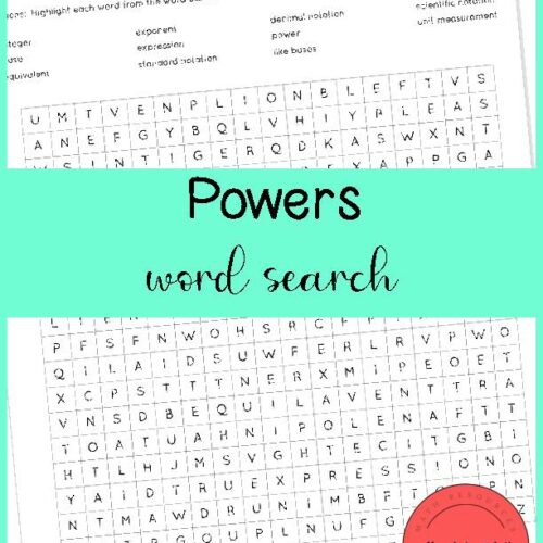 Powers Word Search - Classful