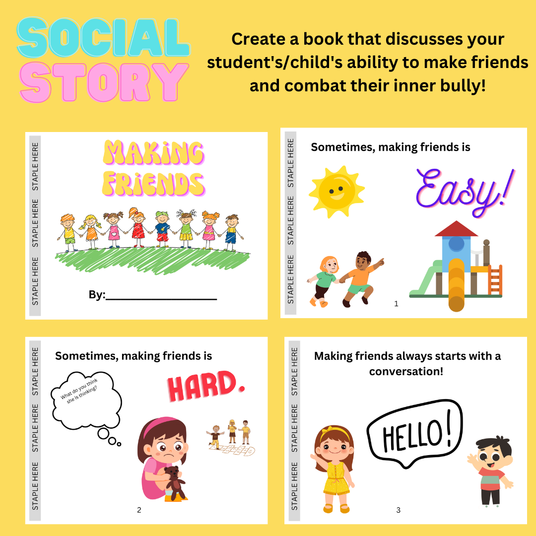 Social Story- Making Friends- An Interactive Social Story Book- SEL ...