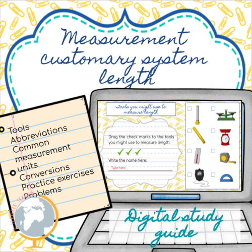 Measurement customary system length digital study guide - Classful