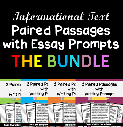 State Test Prep- Paired Passages with Writing Prompt - Informational ...