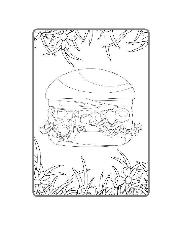 19 Burger Coloring Pages Printable Digital Download! - Classful