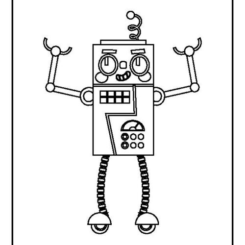 20 Robot Printable Coloring Pages for Kids Digital Download - Classful