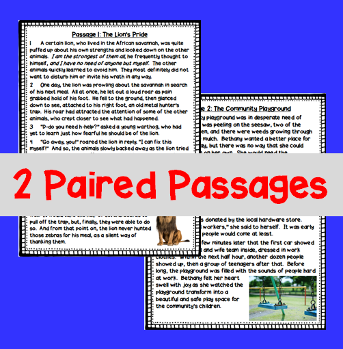 State Test Prep- Paired Passages with Writing Prompt - Topic- Accepting ...