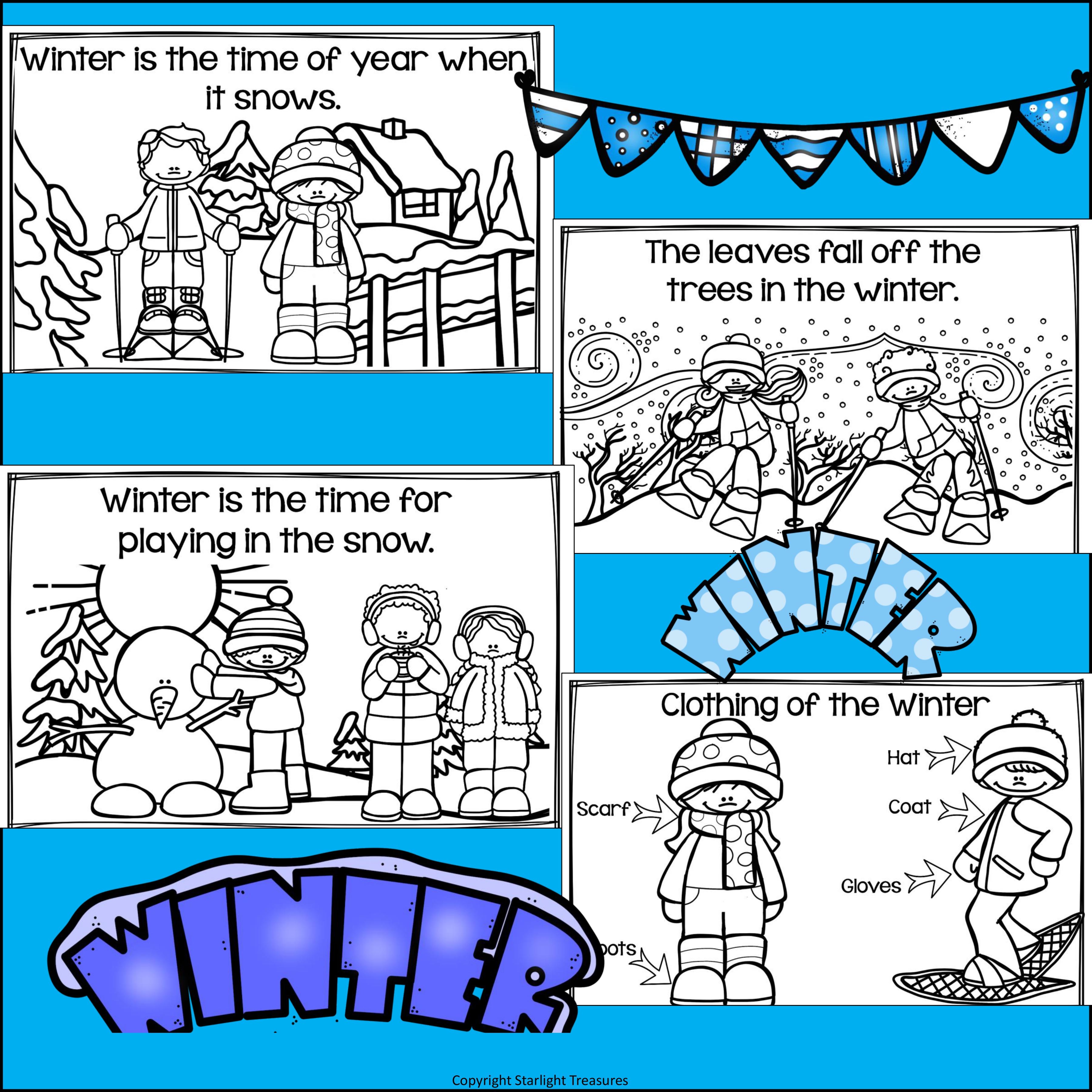 The Seasons Mini Book for Early Readers- The Four Seasons - Classful