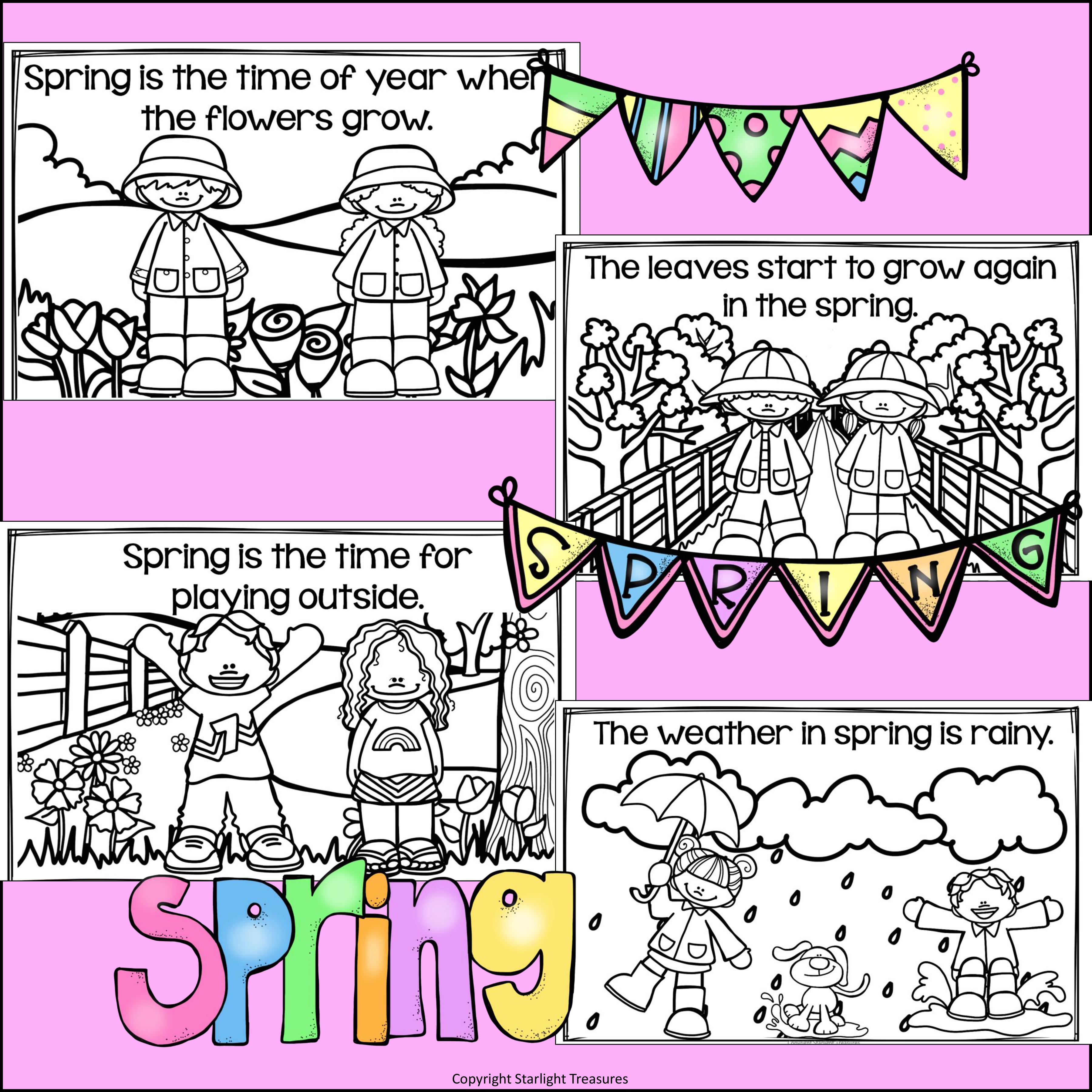The Seasons Mini Book for Early Readers- The Four Seasons - Classful