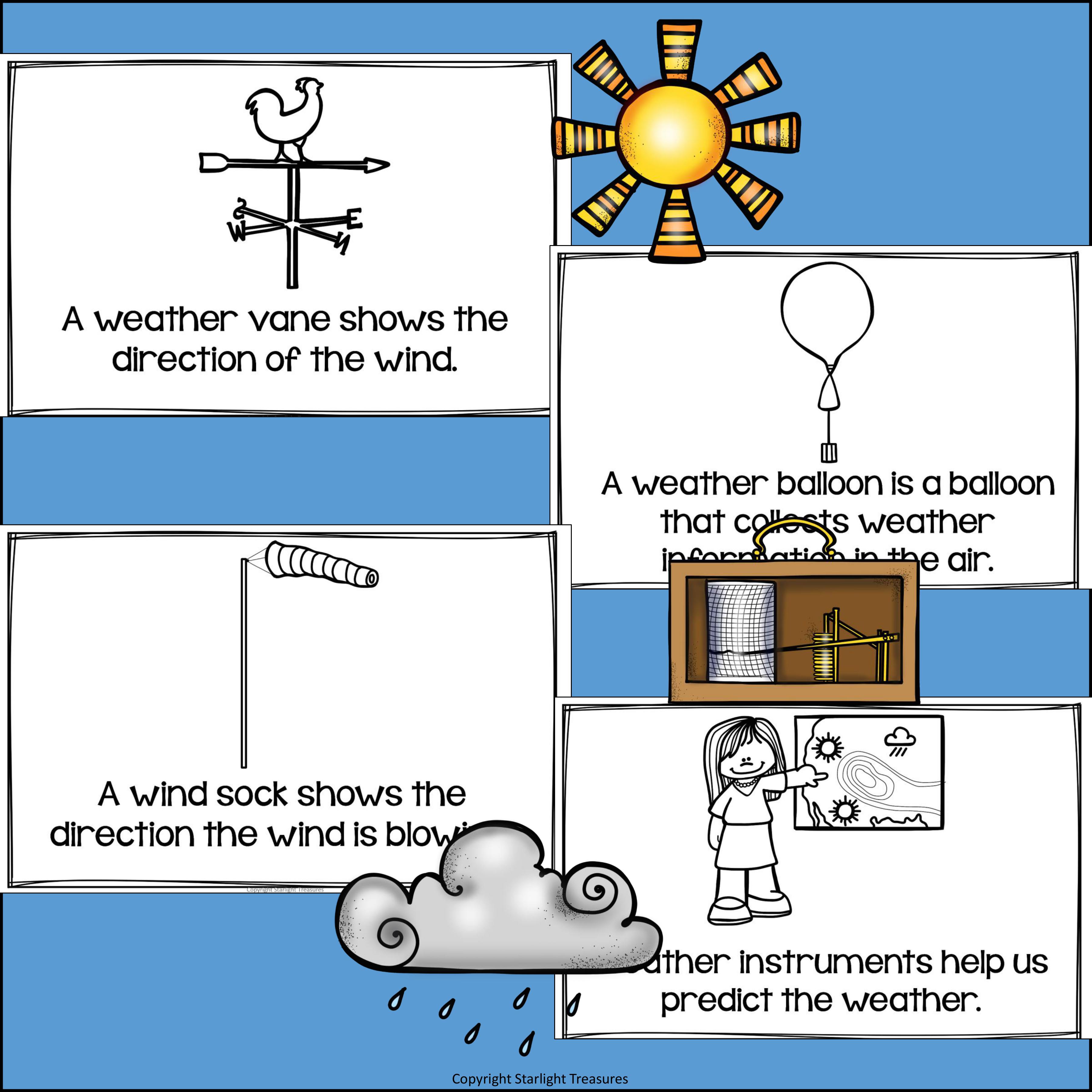 Weather Instruments Mini Book for Early Readers - Classful