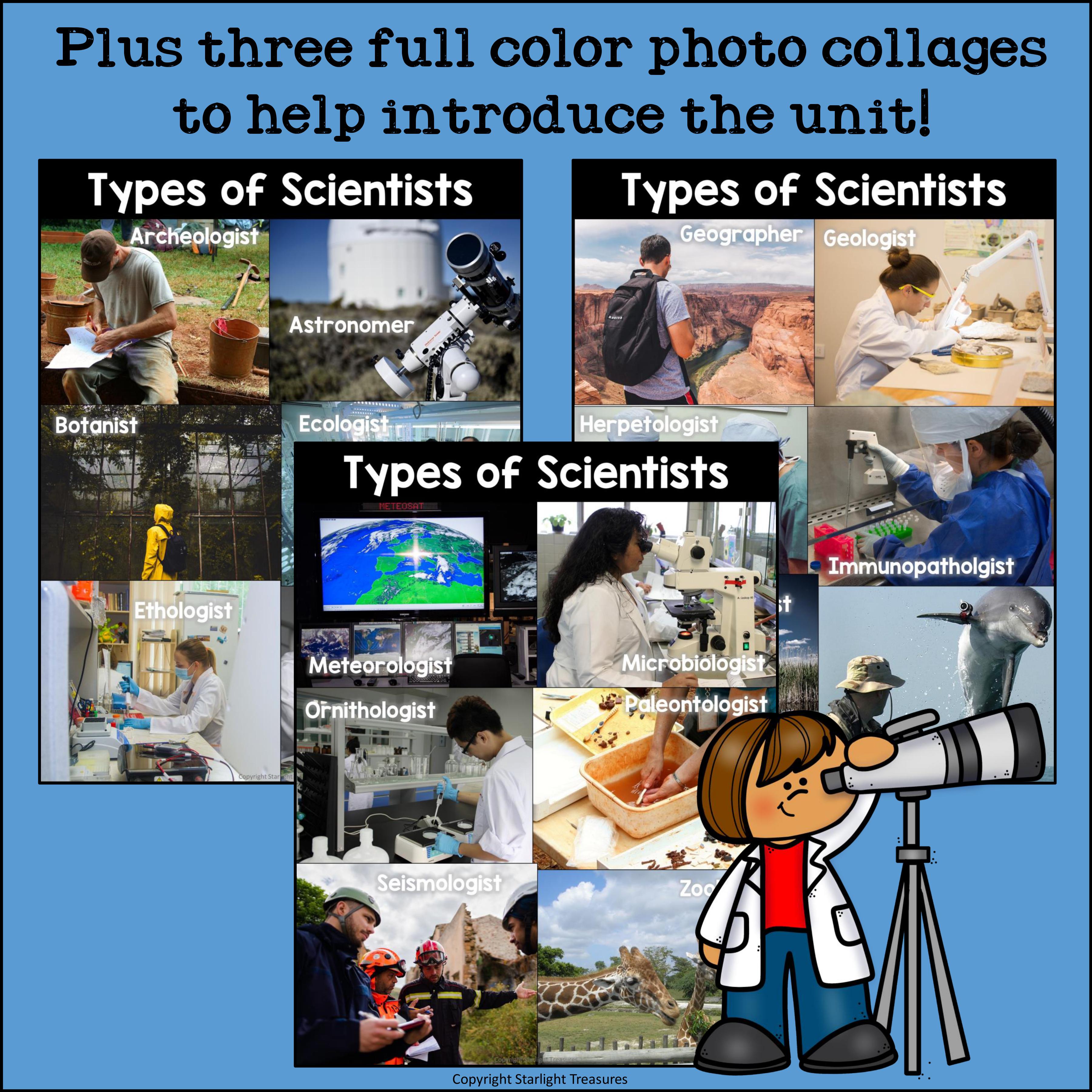 Types of Scientists Mini Book for Early Readers - Classful