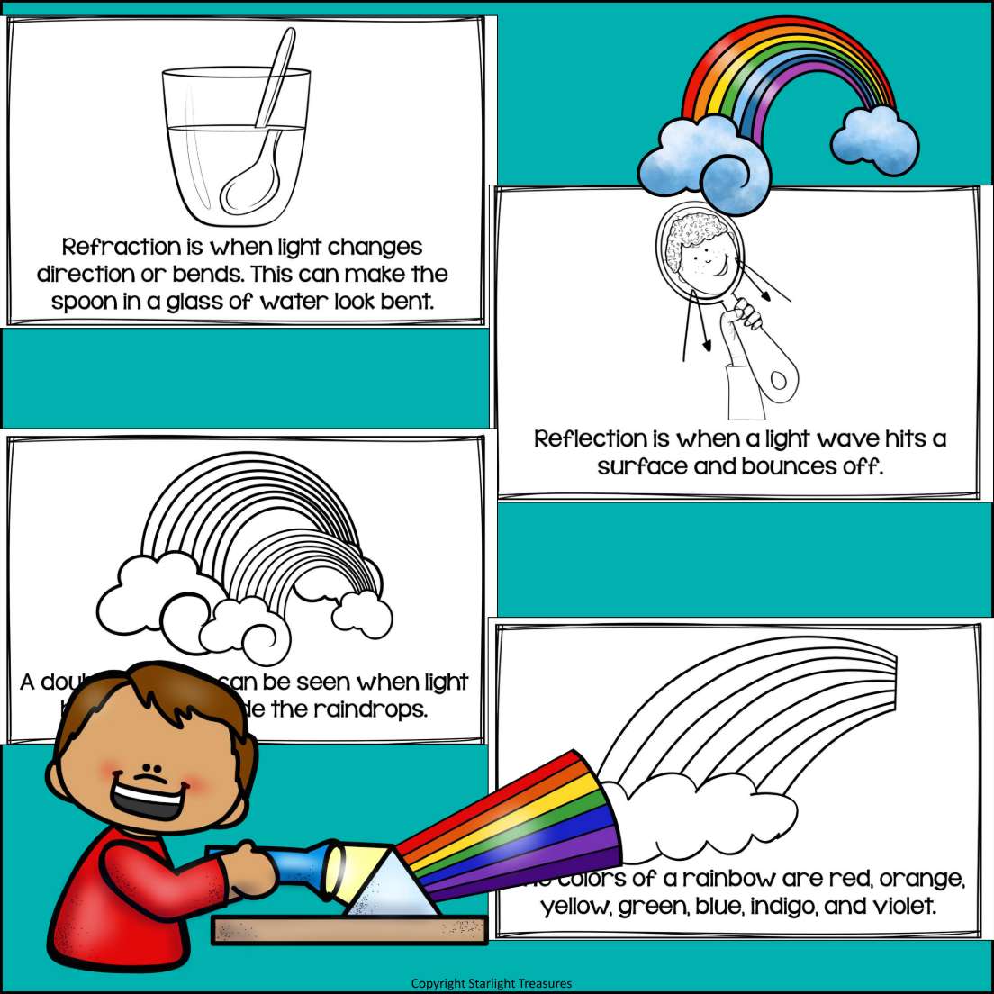 All About Rainbows Mini Book for Early Readers- Physical Science ...