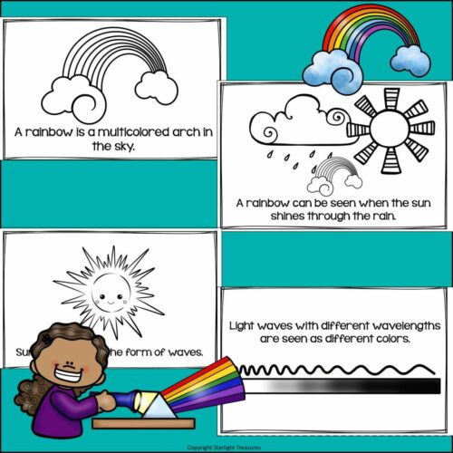 All About Rainbows Mini Book for Early Readers- Physical Science ...