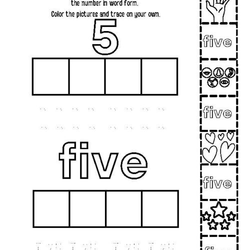 Numbers 1-10 Cut, Paste, and Trace - Classful