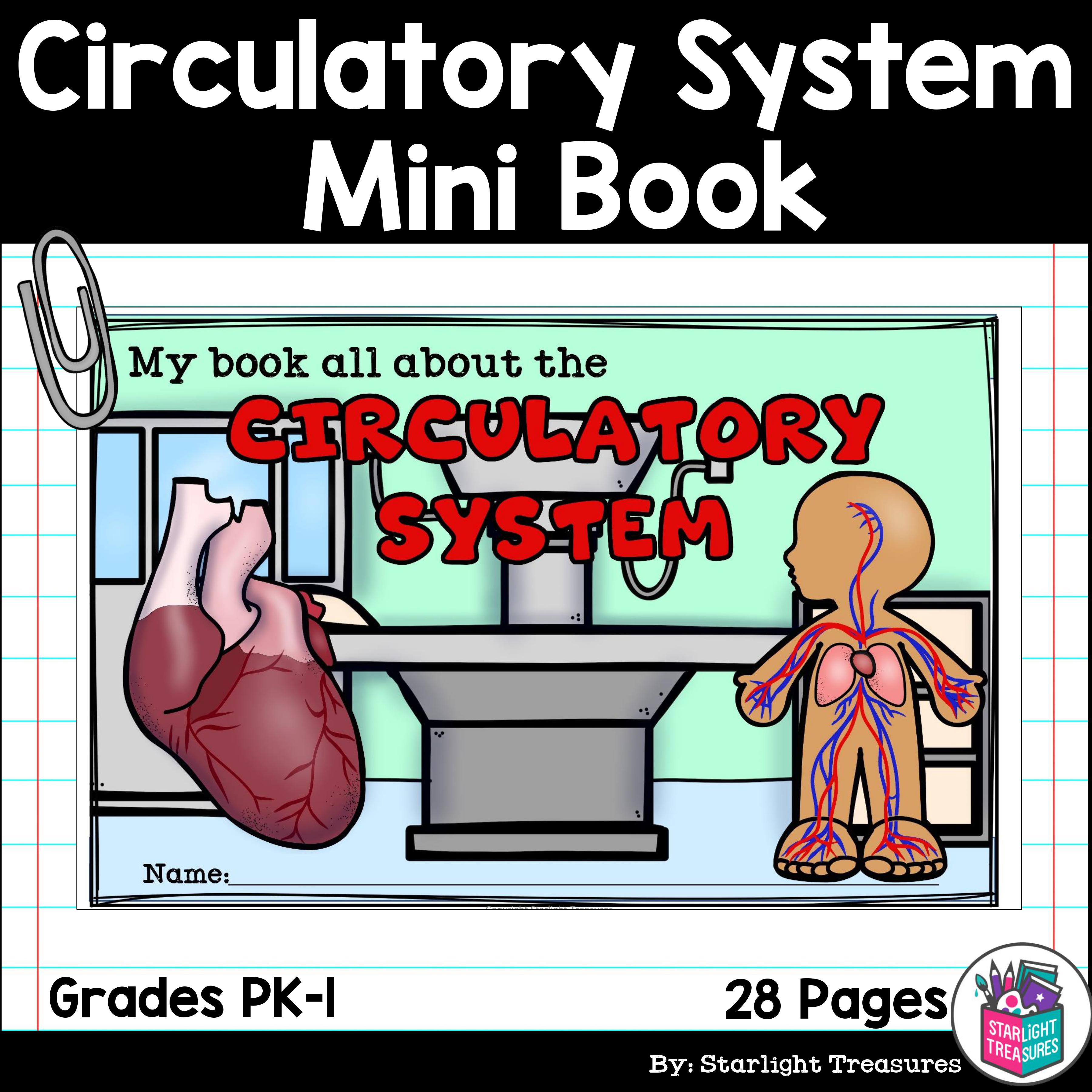 Human Body Systems- Circulatory System Mini Book for Early Readers ...
