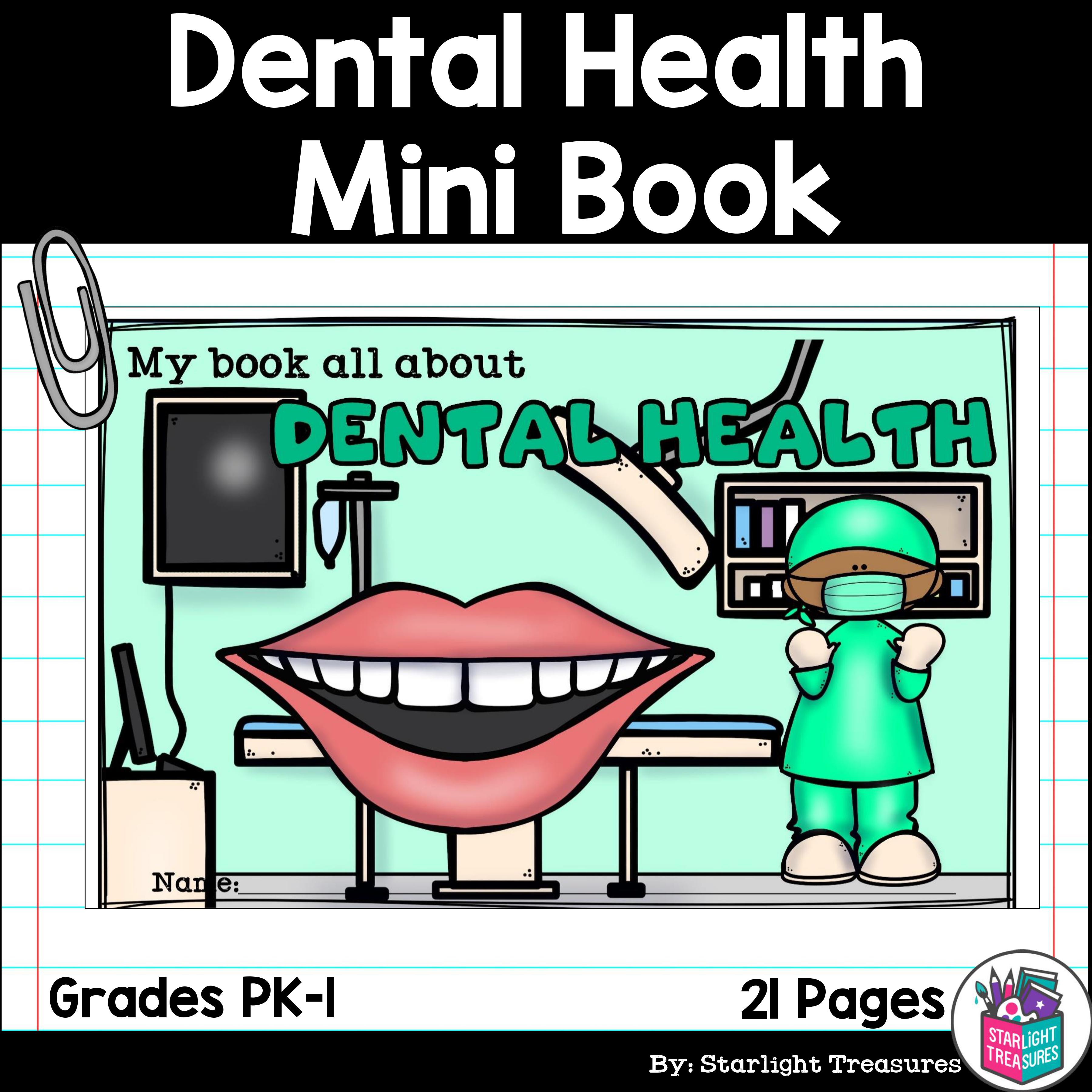 Dental Health Mini Book for Early Readers- Dental Health Month - Classful