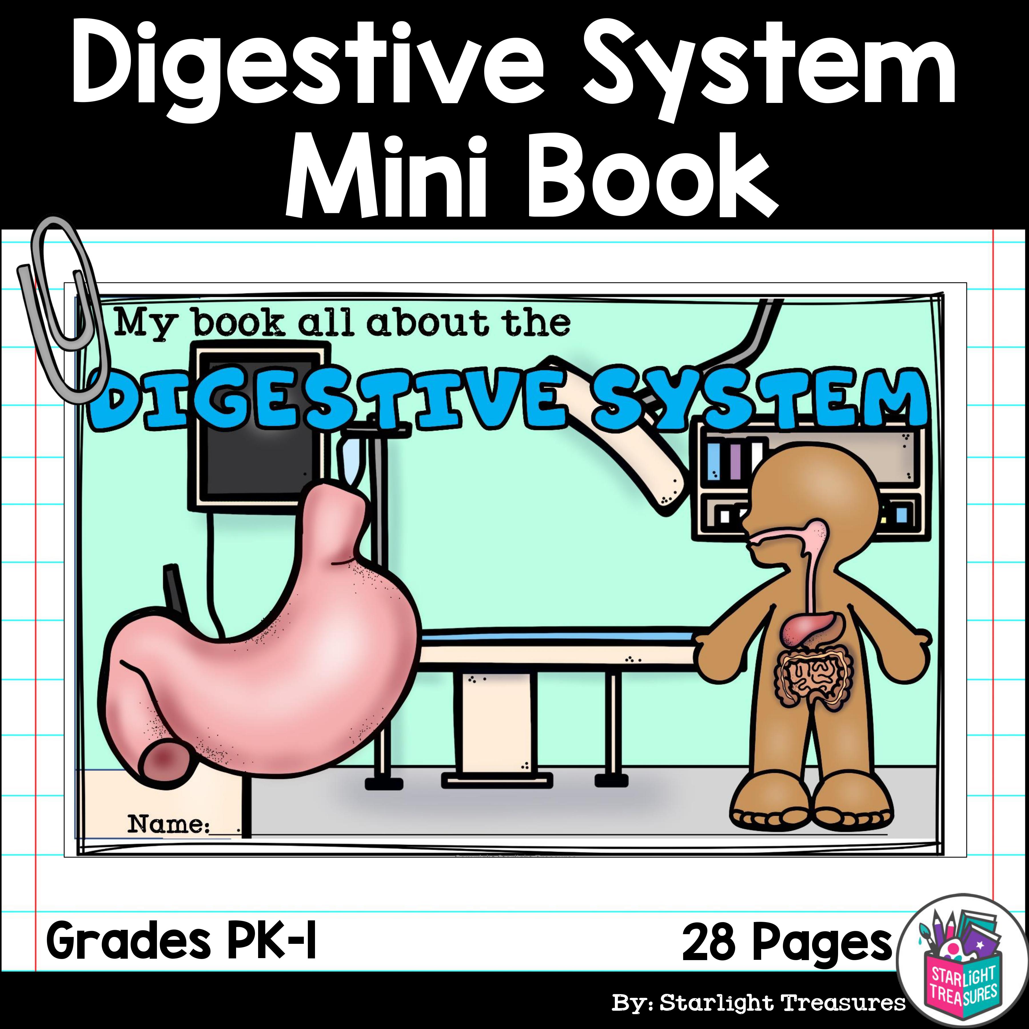 Human Body Systems- Digestive System Mini Book for Early Readers - Classful