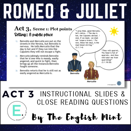 Romeo and Juliet Act 3- Instructional Slides - Classful