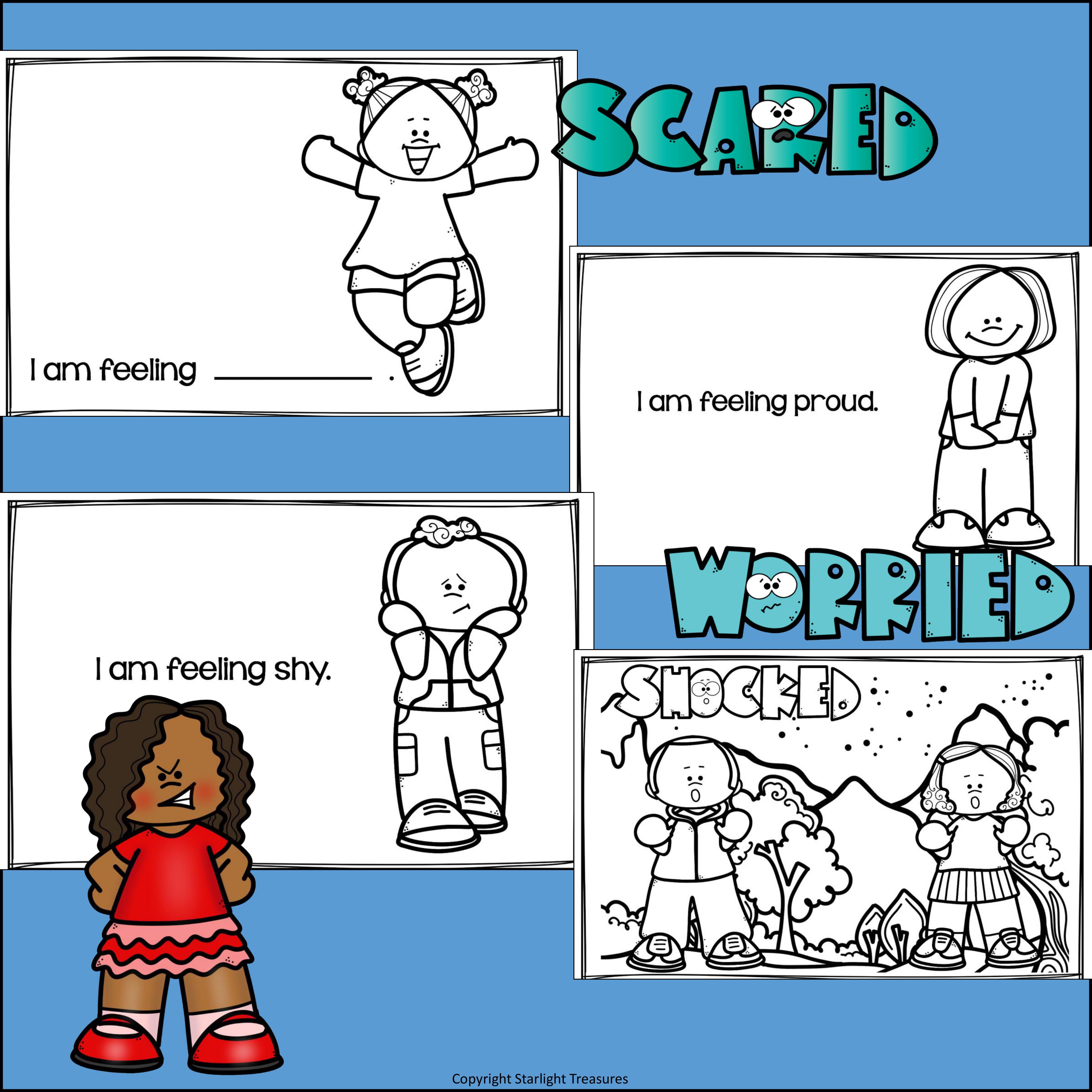 My Emotions and Feelings Mini Book for Early Readers - Classful