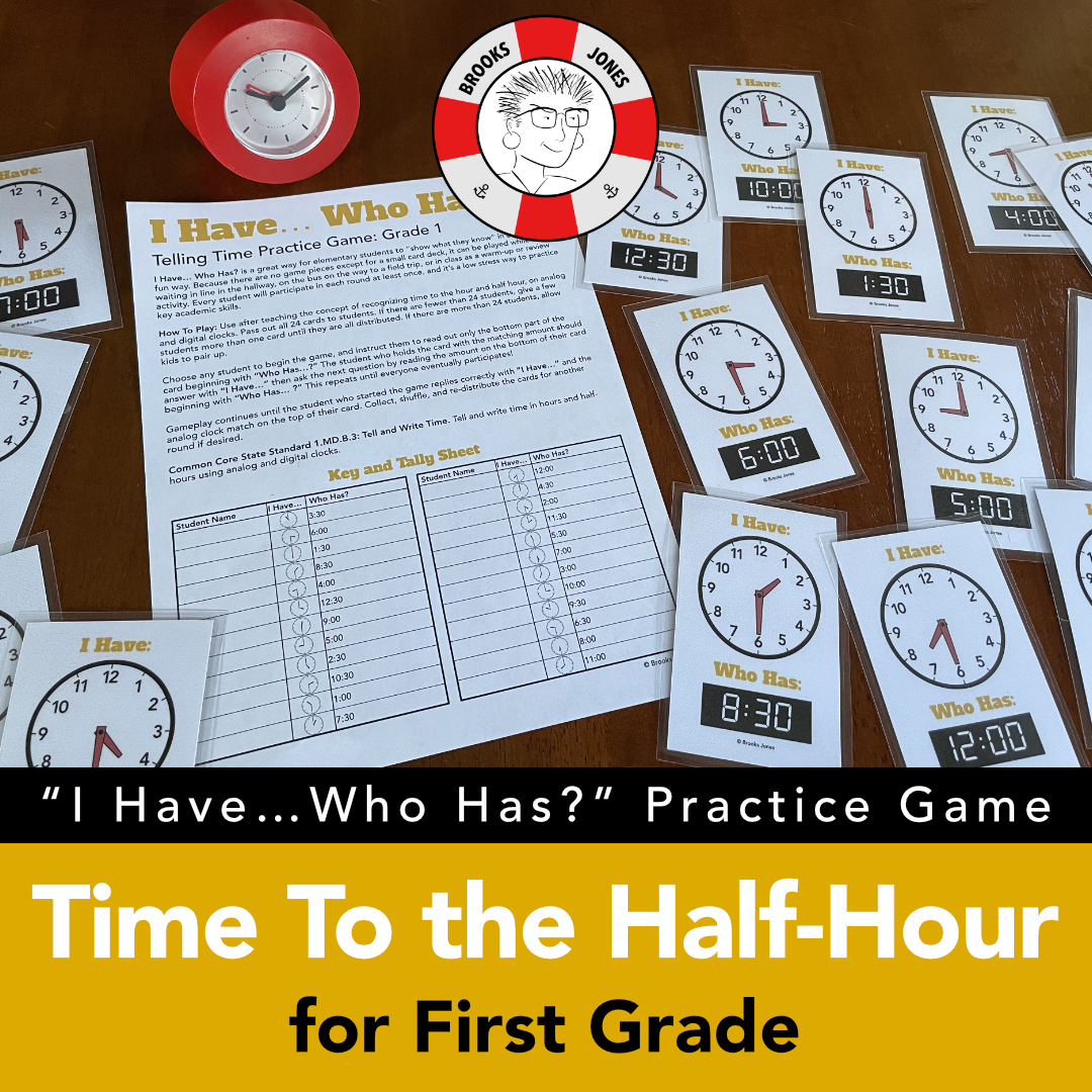 I Have, Who Has? Telling Time Practice Game for Grade 1 - Classful
