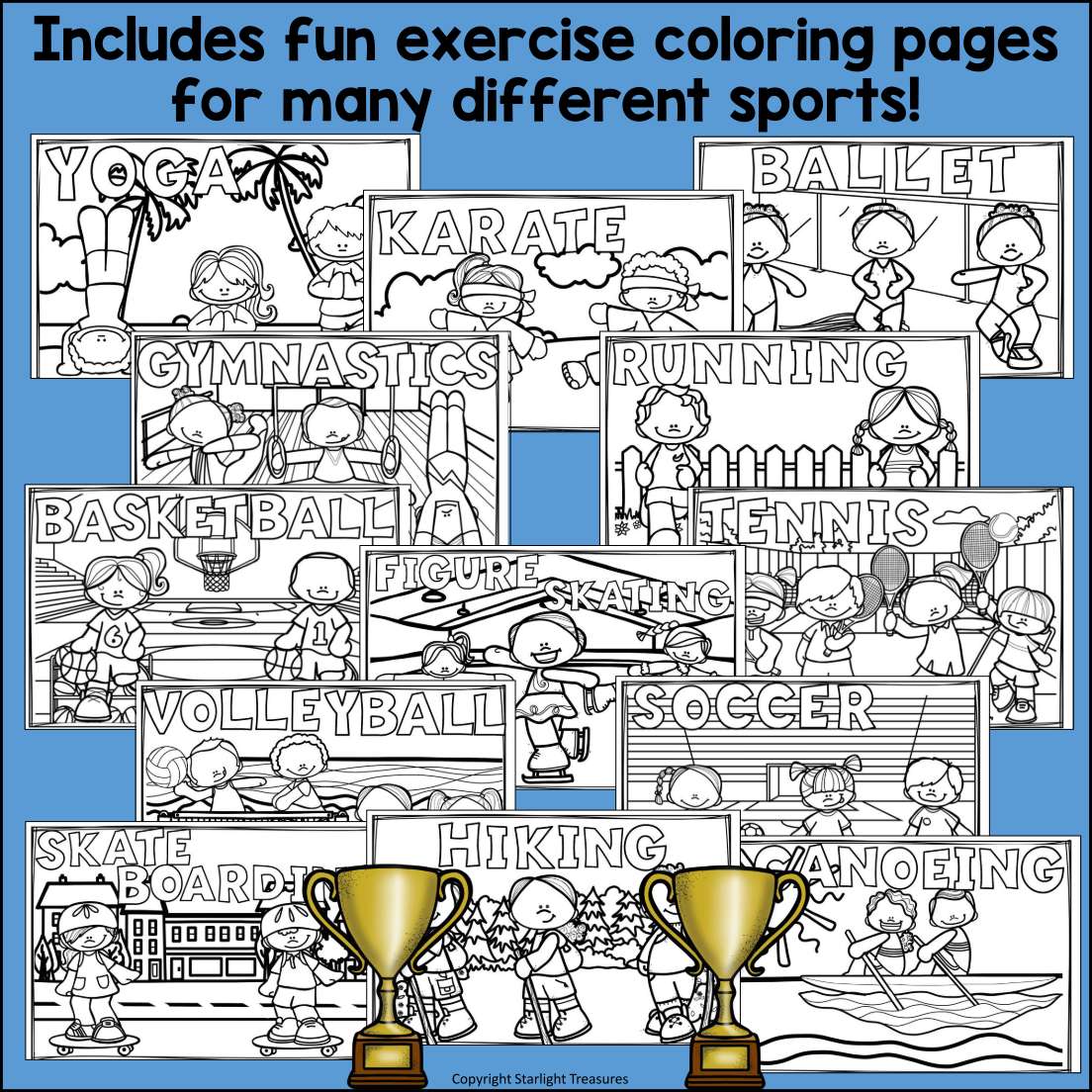 Exercise and Sports Mini Book for Early Readers - Classful