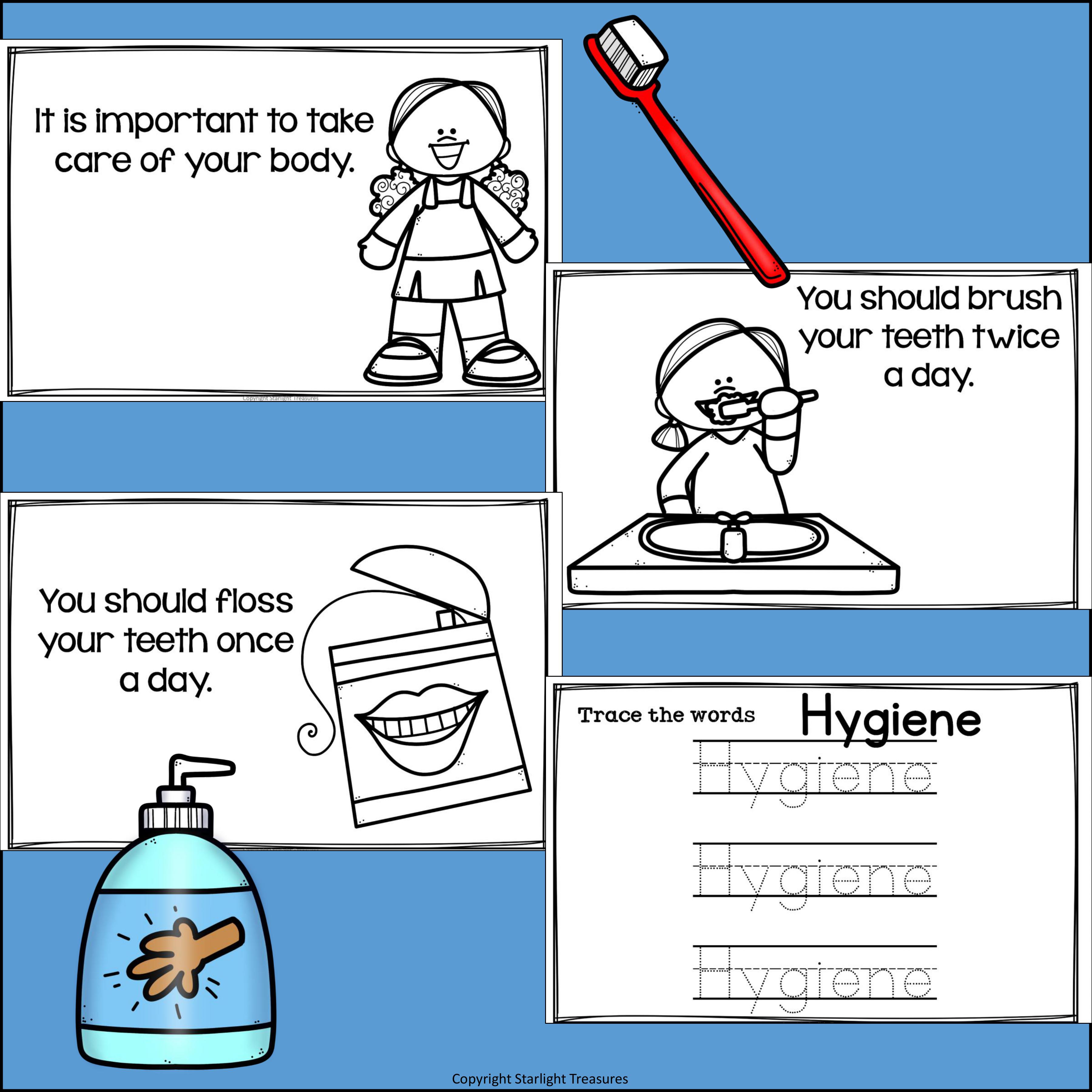 Personal Hygiene Mini Book for Early Readers - Classful