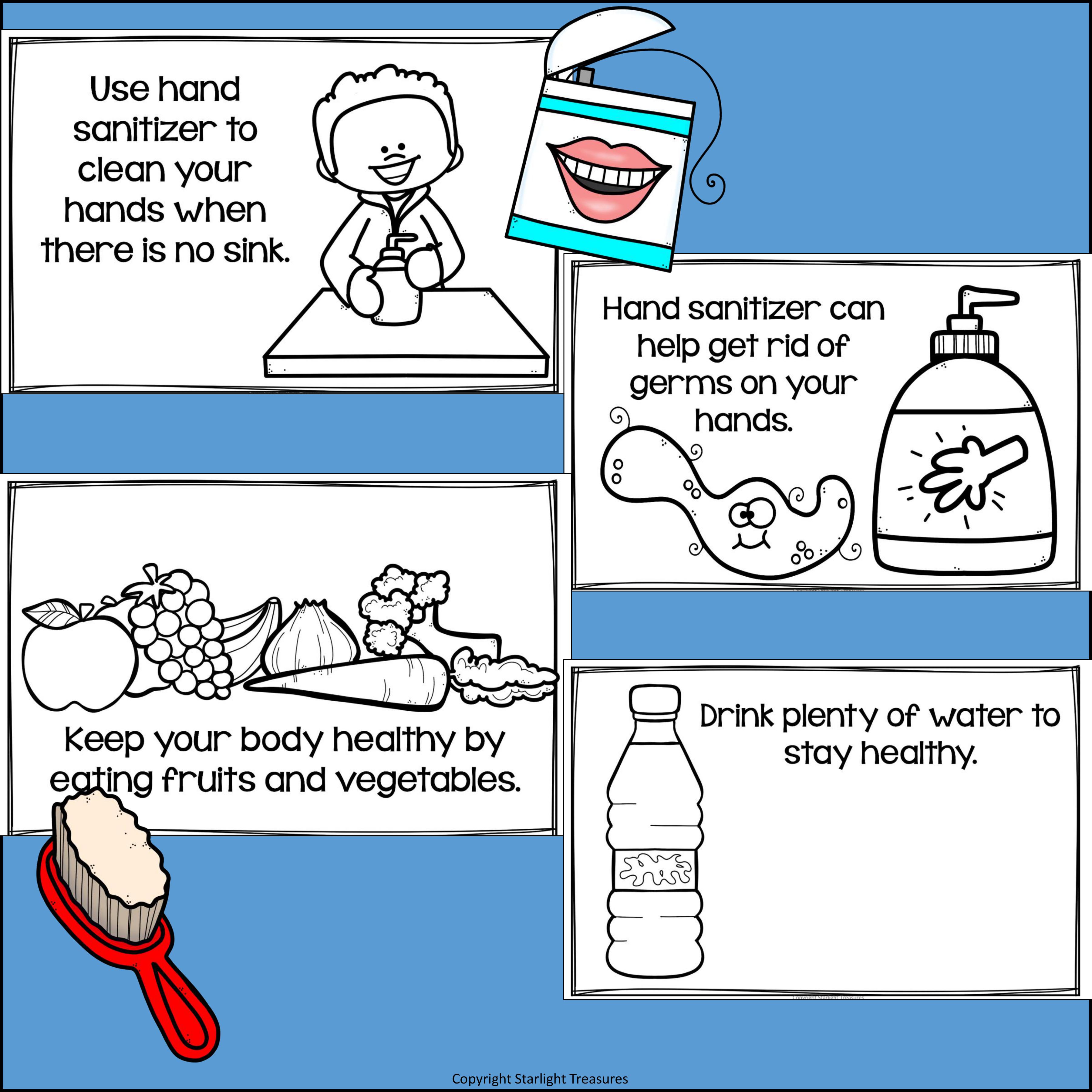 Personal Hygiene Mini Book for Early Readers - Classful