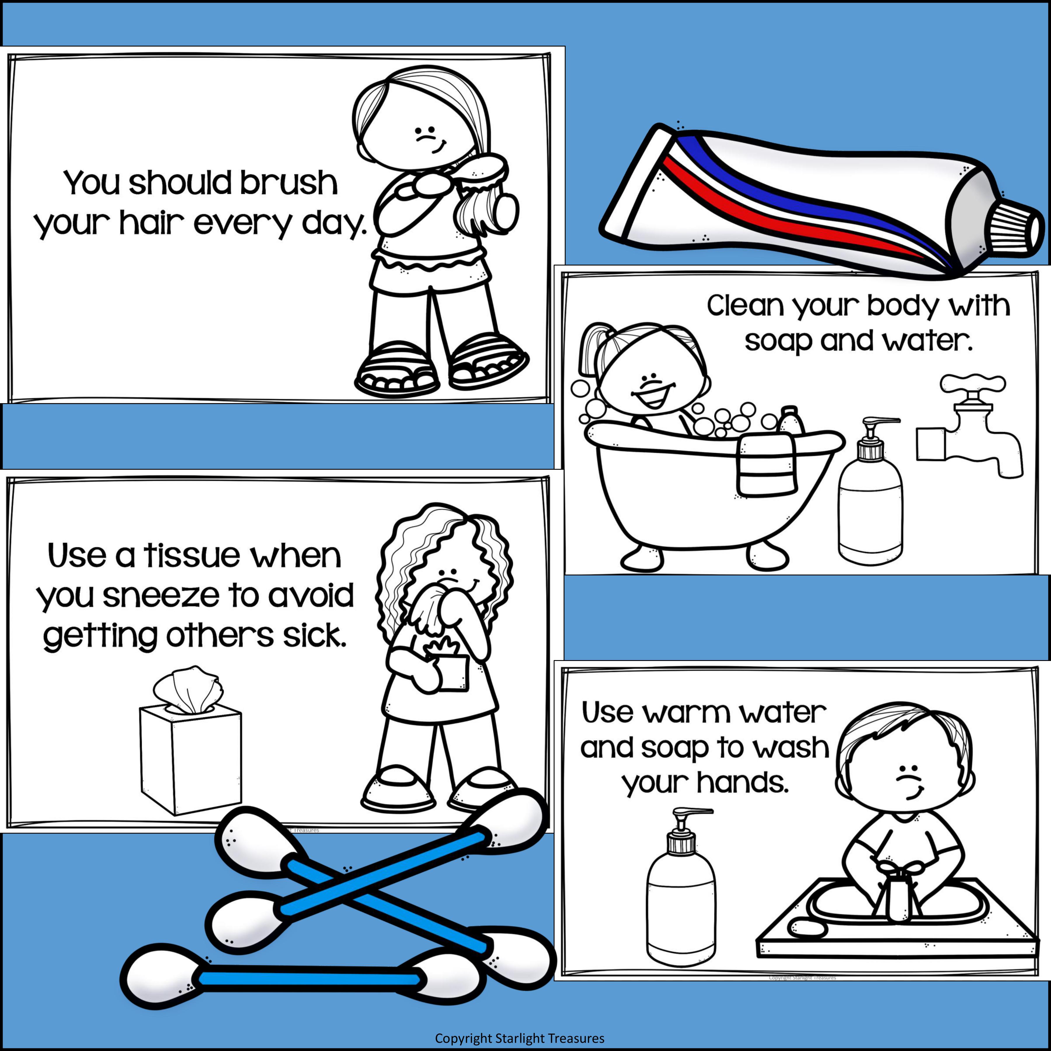 Personal Hygiene Mini Book for Early Readers - Classful