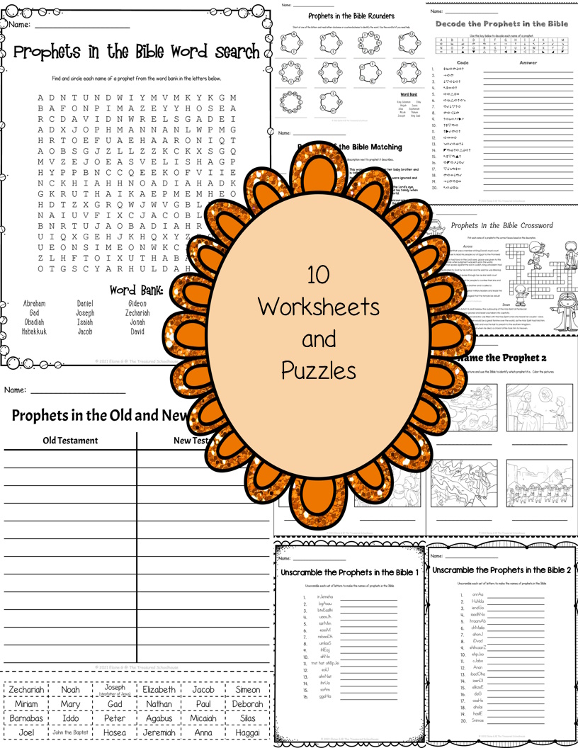 Prophets in the Bible Activity Pack - Classful